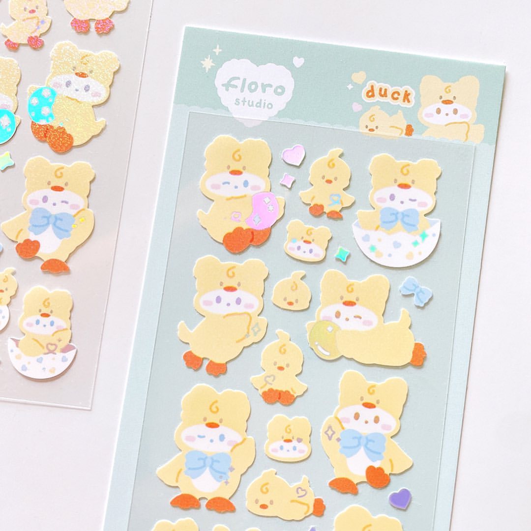 Floro Sticker - Duck – K-POP BAZAAR