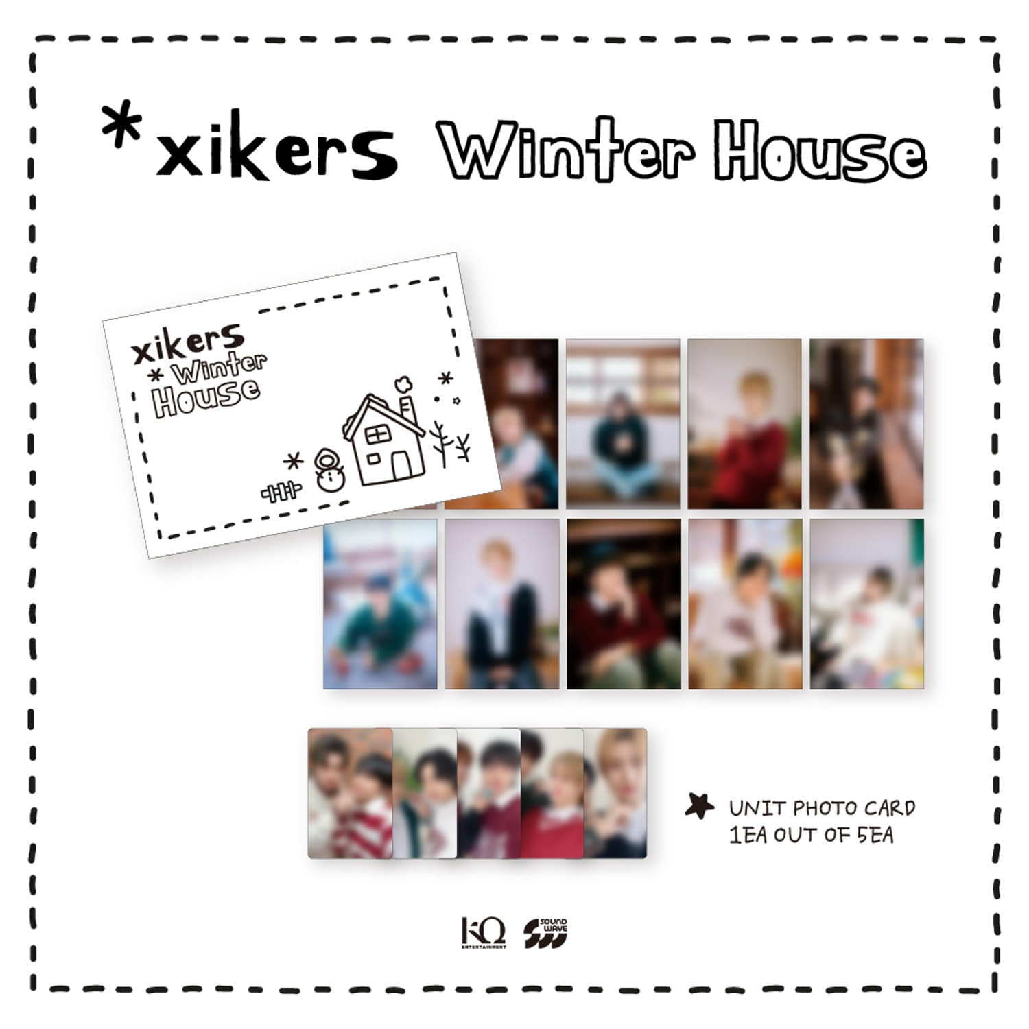 xikers WINTER MERCH 'Winter House' Official MD - Postcard Set – K-POP ...