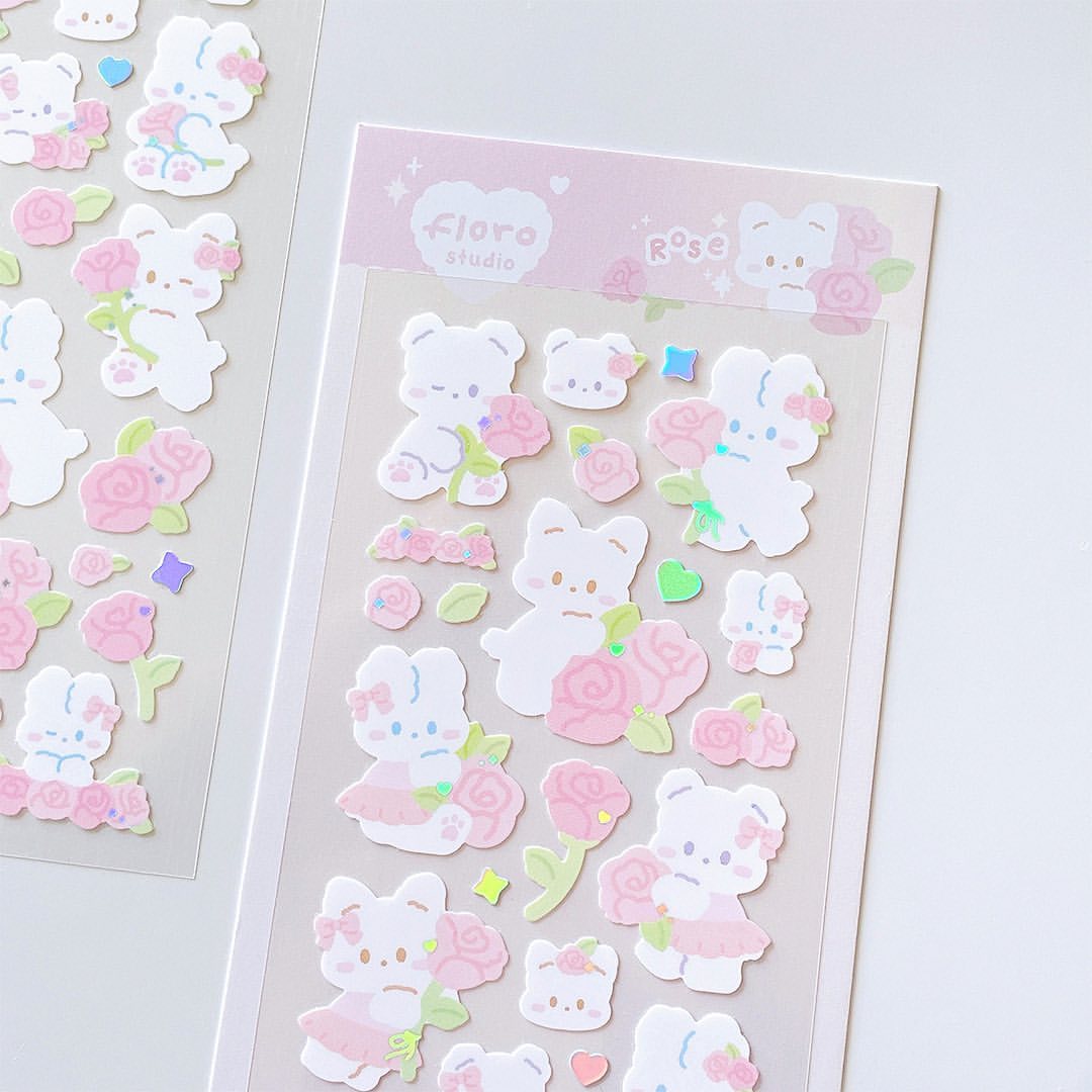 Floro Sticker - Rose – K-POP BAZAAR